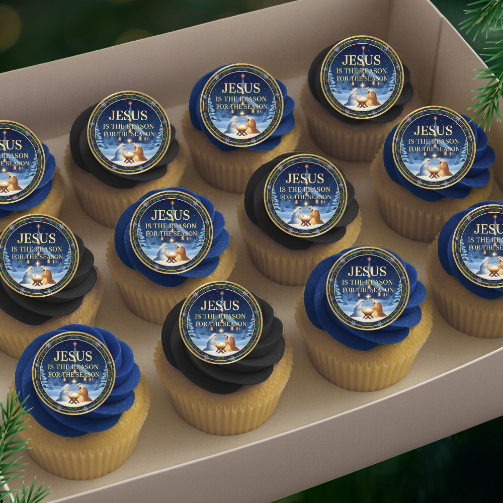 Nativity Jesus Birth Edible Cupcake Toppers for Cupcakes and Cookies ...