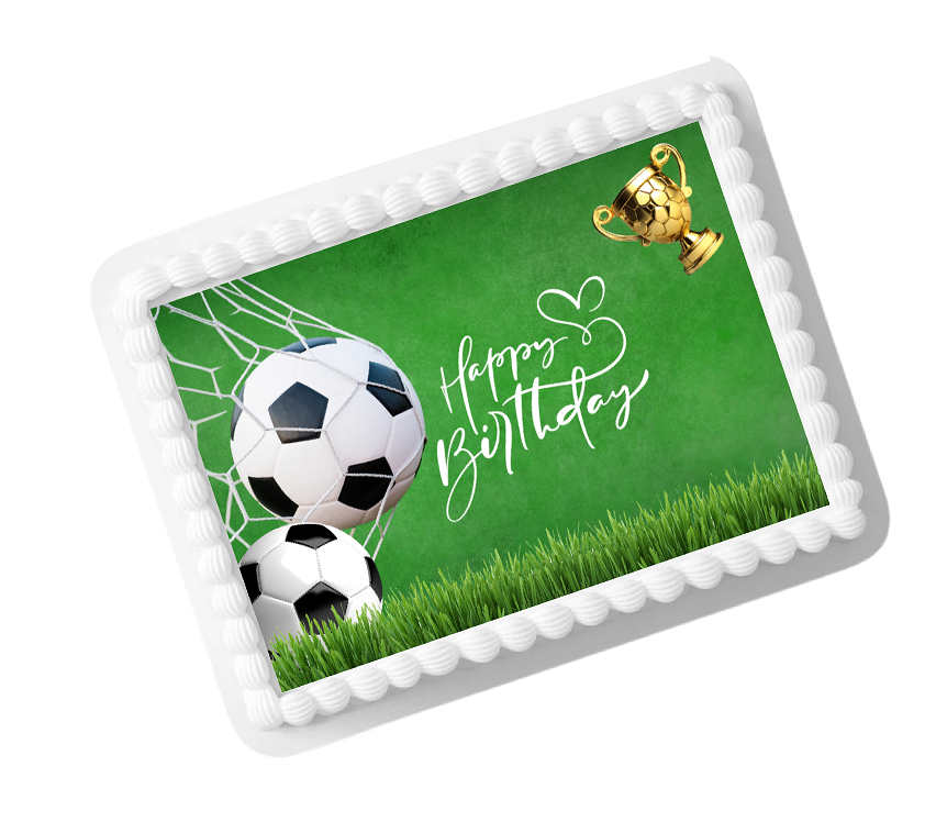 Soccer Edible Photo Image Cake Decoration Topper 8x10 – CakeSupplyShop
