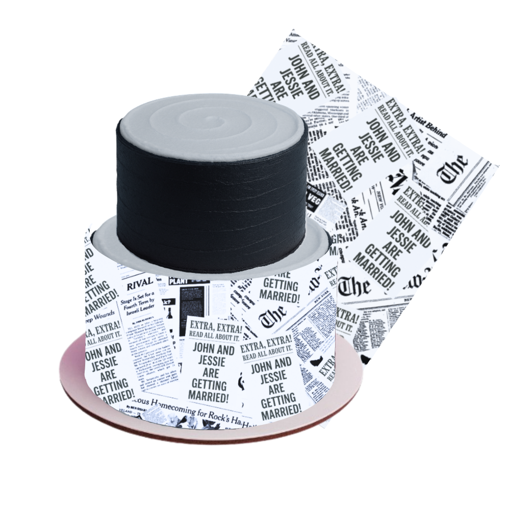 Extra! Extra! Read All About It Custom Newspaper Print Edible Image ...
