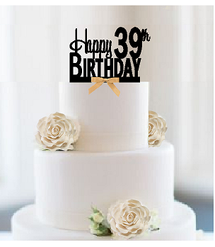 CakeSupplyShop Item#039GRCT 39th Birthday / Anniversary Cheers Soft ...