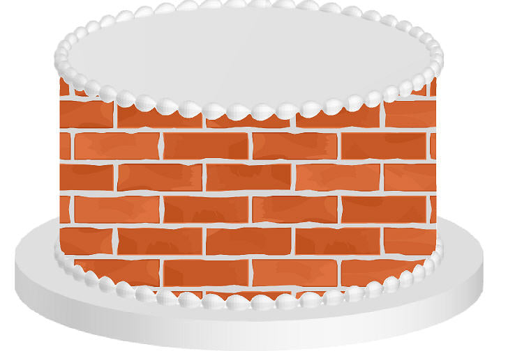 Red Brick Edible Printed Cake Decoration Frosting Sheets – CakeSupplyShop