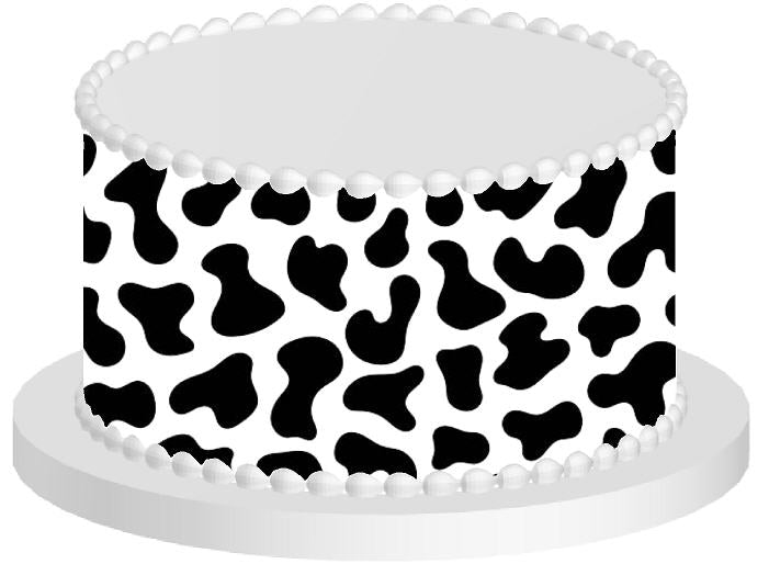 Toppers UK Printable Edible Cake Images Cow Print Edible Cake Topper ...