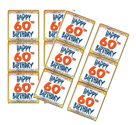120ct Happy 60th Birthday Stickers – CakeSupplyShop